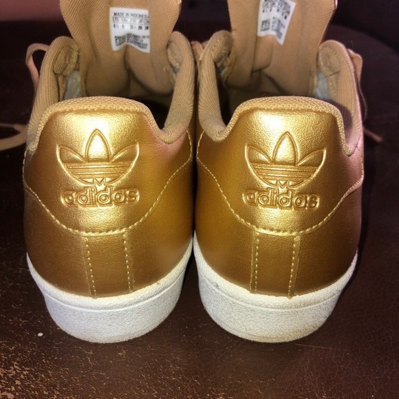 adidas | Shoes | Limited Edition All Gold Adidas Shell Tops | Poshmark